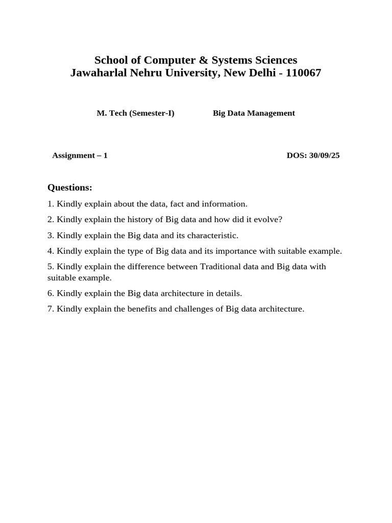 Assignment 1 Big Data | PDF