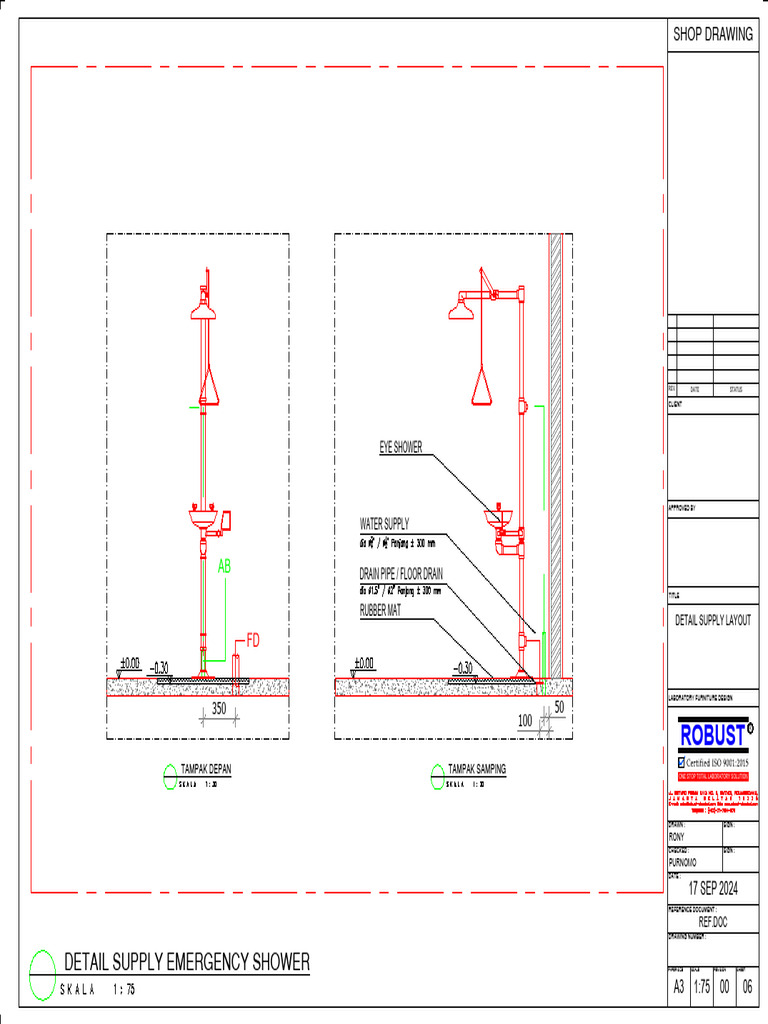 DETAIL Emergency Shower | PDF | Design | Crafts
