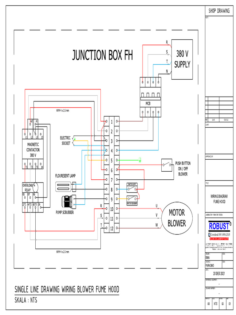 Wiring Diagram Fume Hood FH | PDF