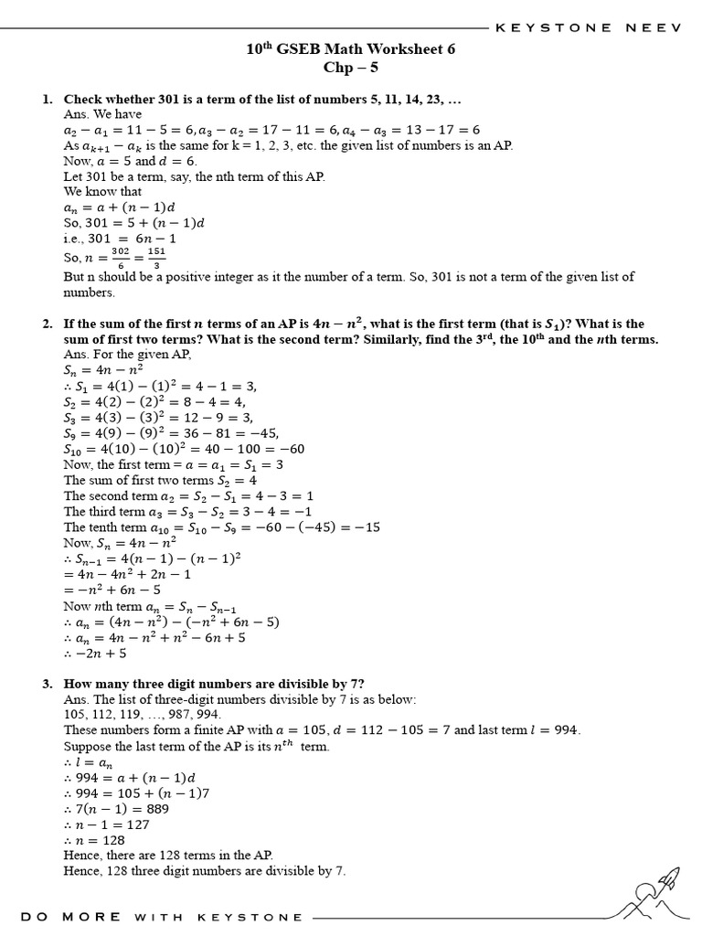 G10 (S) Math Worksheet 6 Chap-5 | PDF | Rupee | Discrete Mathematics