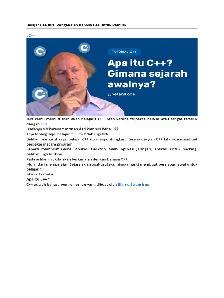 Belajar Coding C++ | PDF