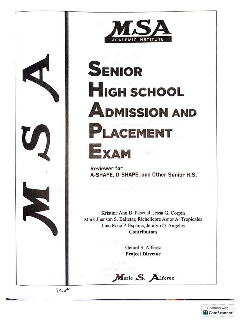 SHS Review Math Session 1 | PDF