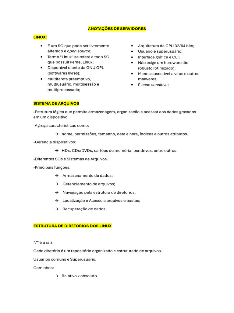 Guia Completo sobre Servidores Linux | PDF | Serviços de informação da ...