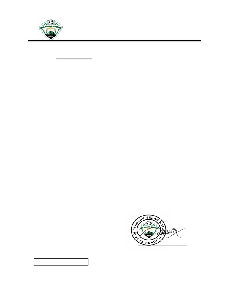 Permohonan Izin Turnamen SSB Muadz | PDF