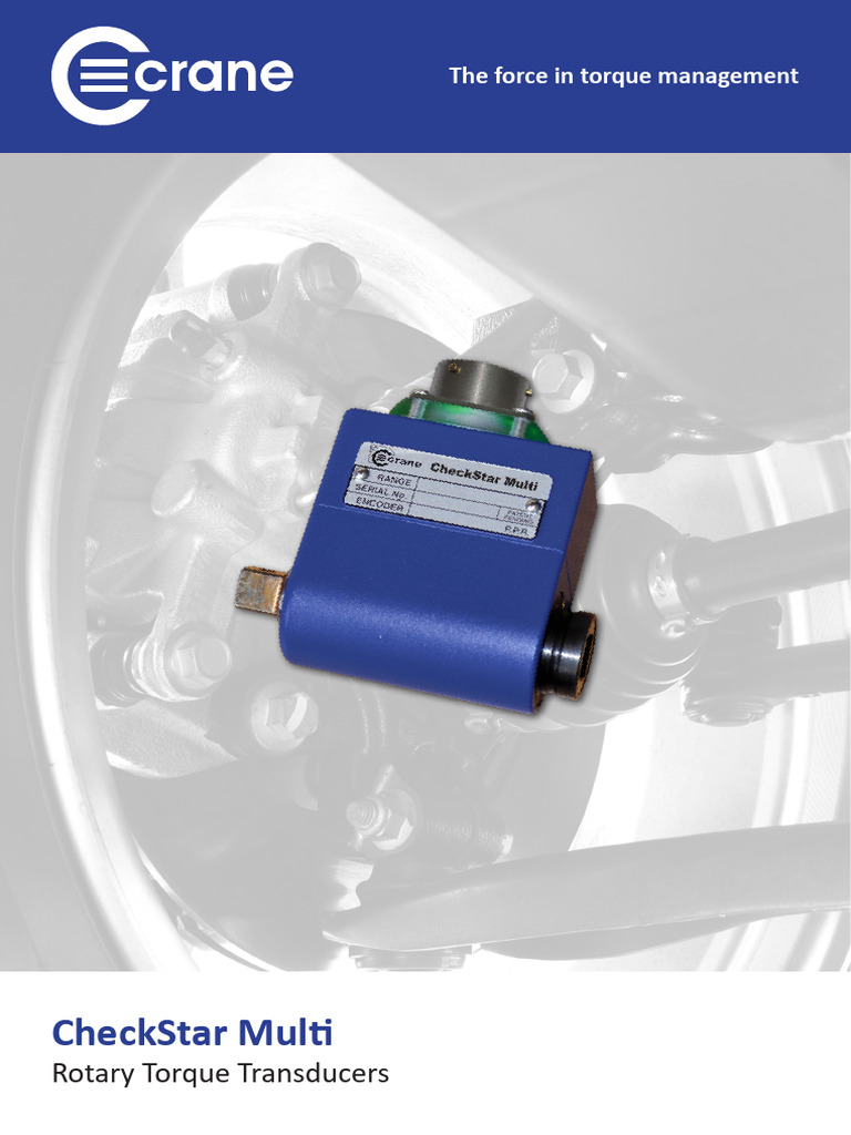 CheckStar Multi Torque Transducer Overview | PDF | Manufactured Goods ...