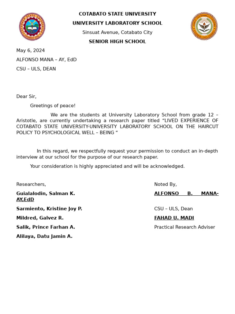 PR Letter | PDF