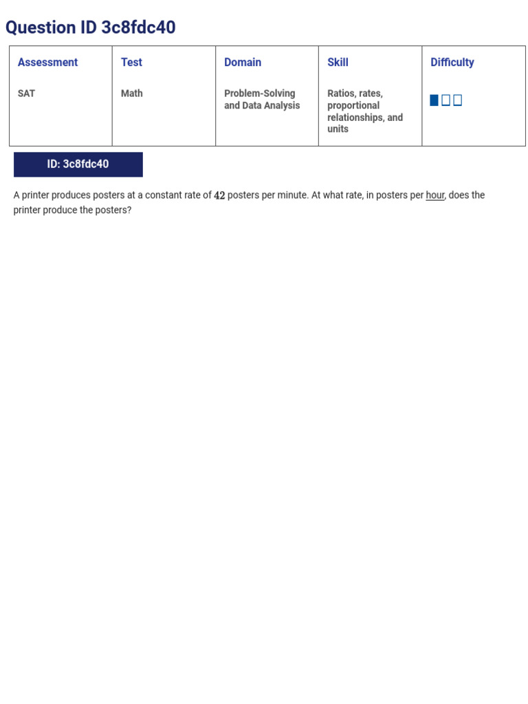 Sat Problem Solving and Data Analysis | PDF | Sat | Ratio