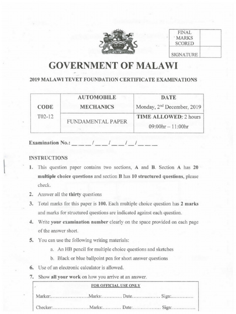 Level 1 Amm Dec 2019 Fundamental Exam Pdf