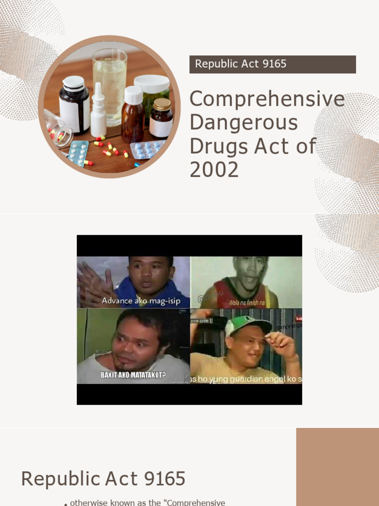 6. Republic Act 9165 | PDF | Morphine | Hallucinogen