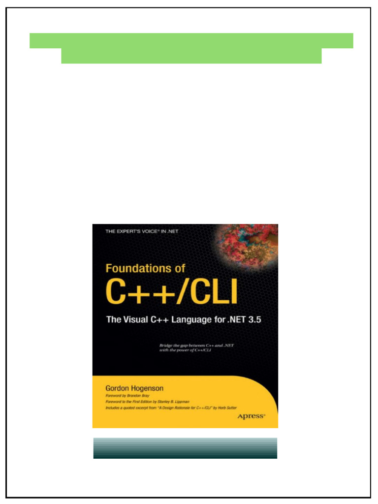 Foundations of C CLI the Visual C Language for NET 3 5 1st Edition ...