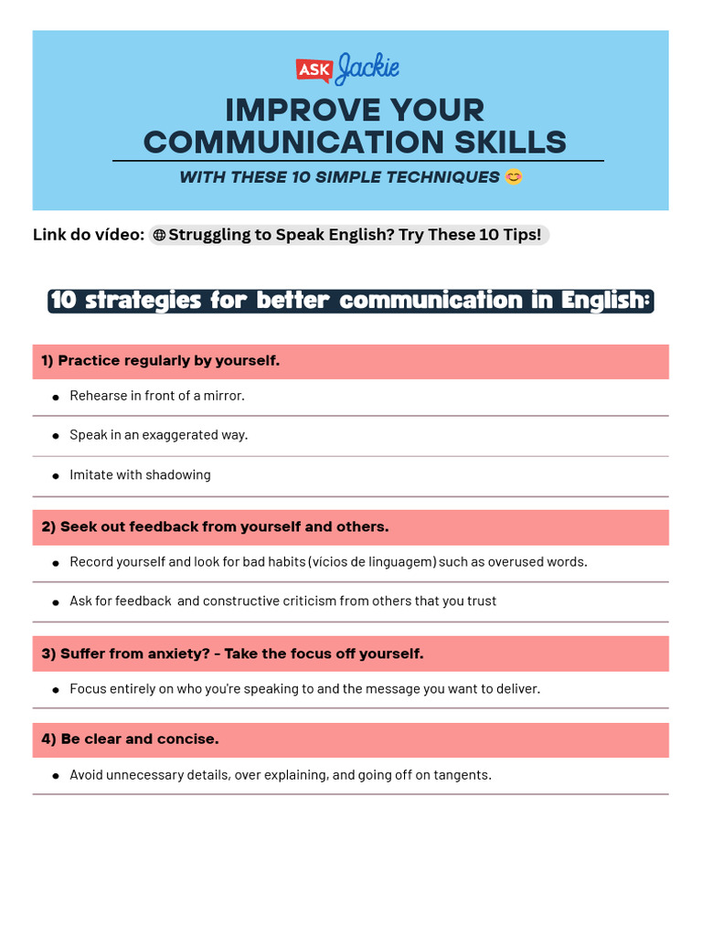 10 Tips For Better Communication PDF | PDF