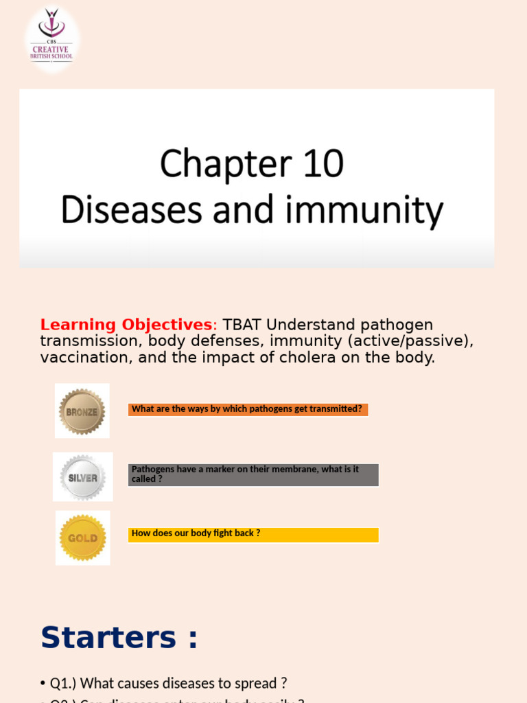 IGCSE CH 10 Diseases and Immunity | PDF