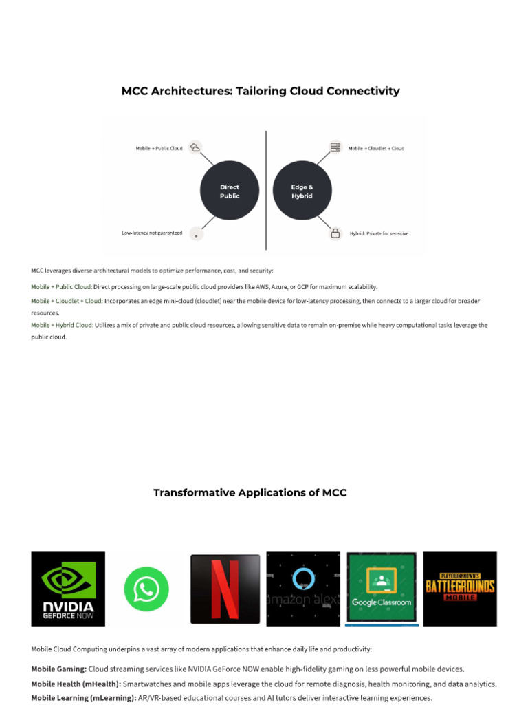MCC Architecture and Applications | PDF