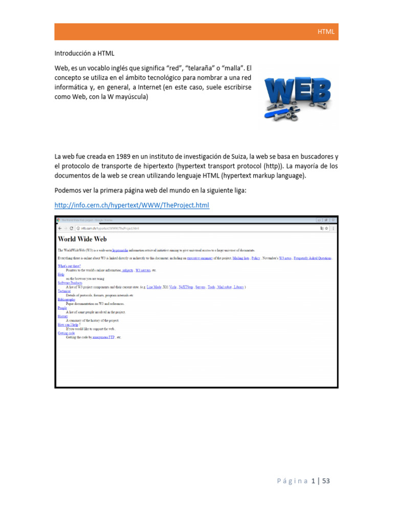 Introducción A HTML | PDF | HTML | Hipervínculo