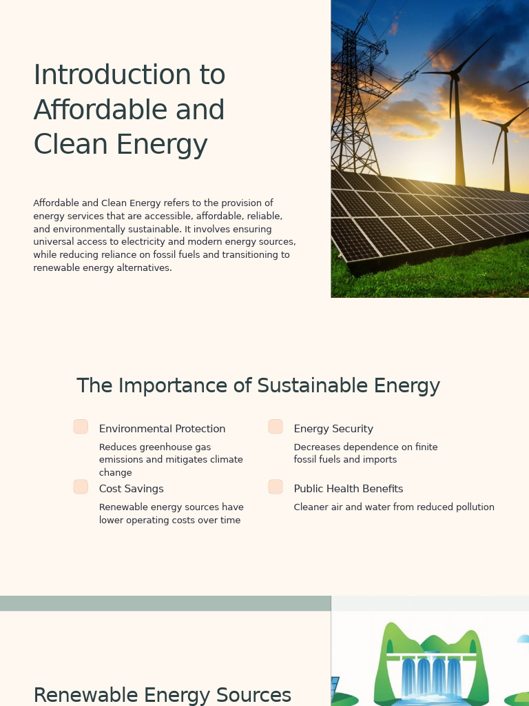 Introduction to Affordable Clean Energy | PDF | Renewable Energy ...