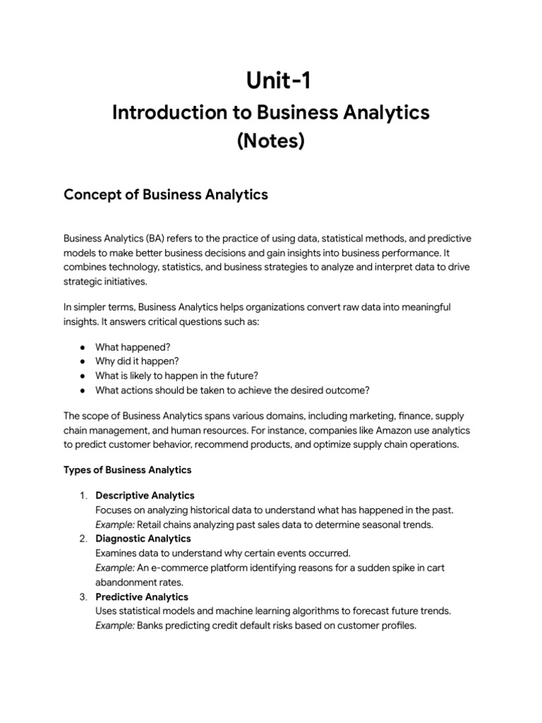 Business Analytics Research Paper | PDF | Analytics | Predictive Analytics