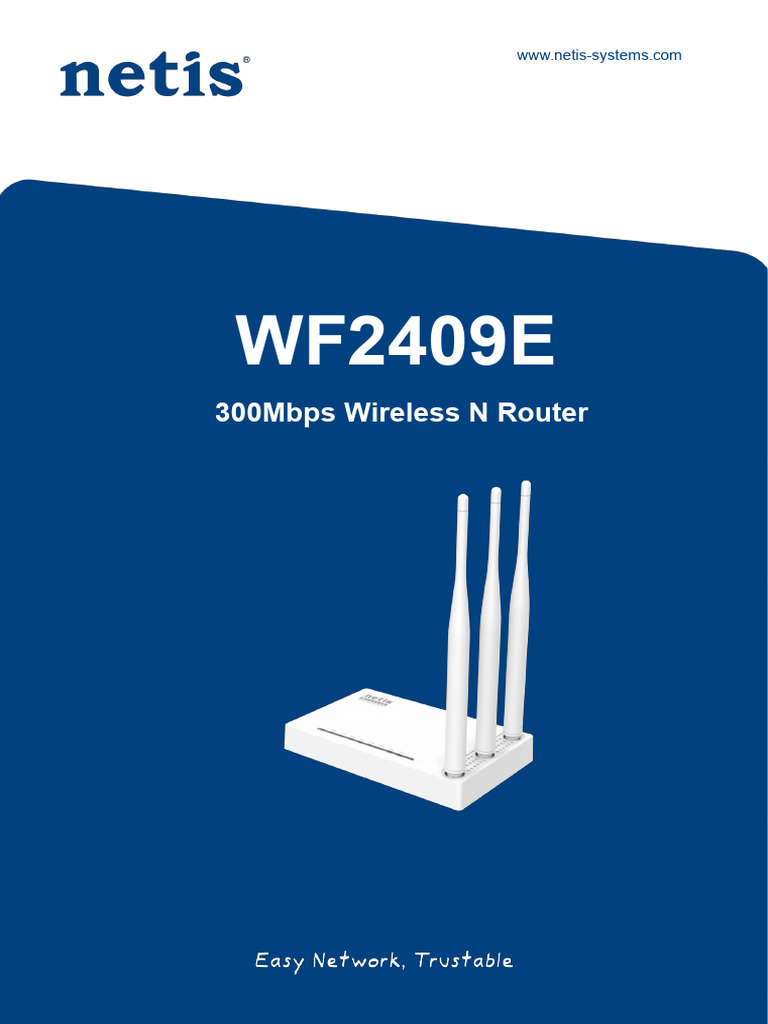 Netis - WF2409E 300Mbps Wireless Router | PDF | Ieee 802.11 | Wi Fi