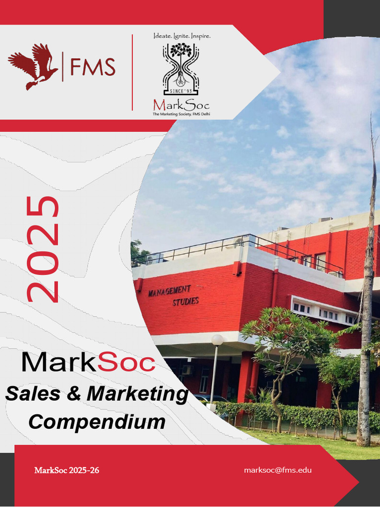 FMS Sales & Marketing Compendium 2025-26 | PDF | Brand | Marketing