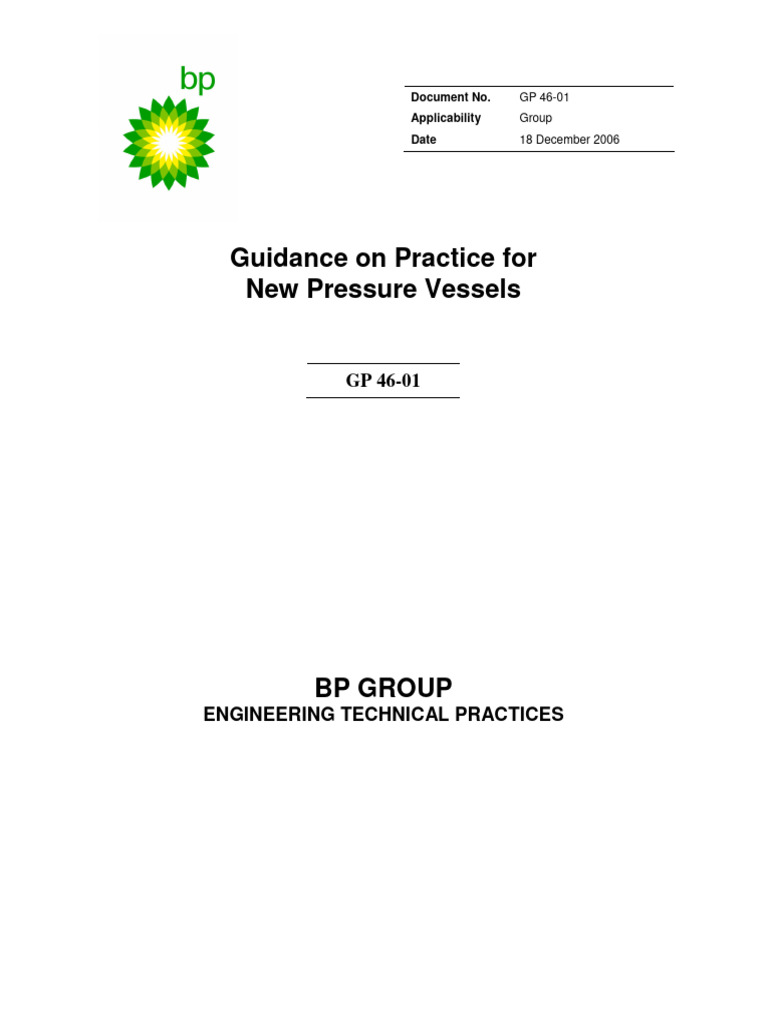 GP 46-01-New Pressure Vessels | PDF | Corrosion | Liquefied Petroleum Gas