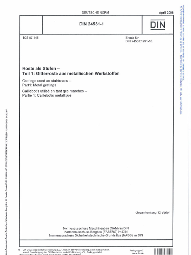 Din 24531-1 | PDF
