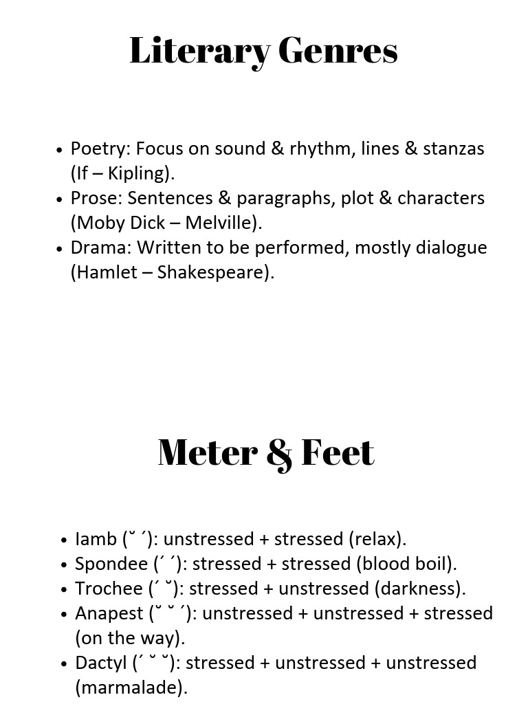Understanding Literary Genres and Devices | PDF