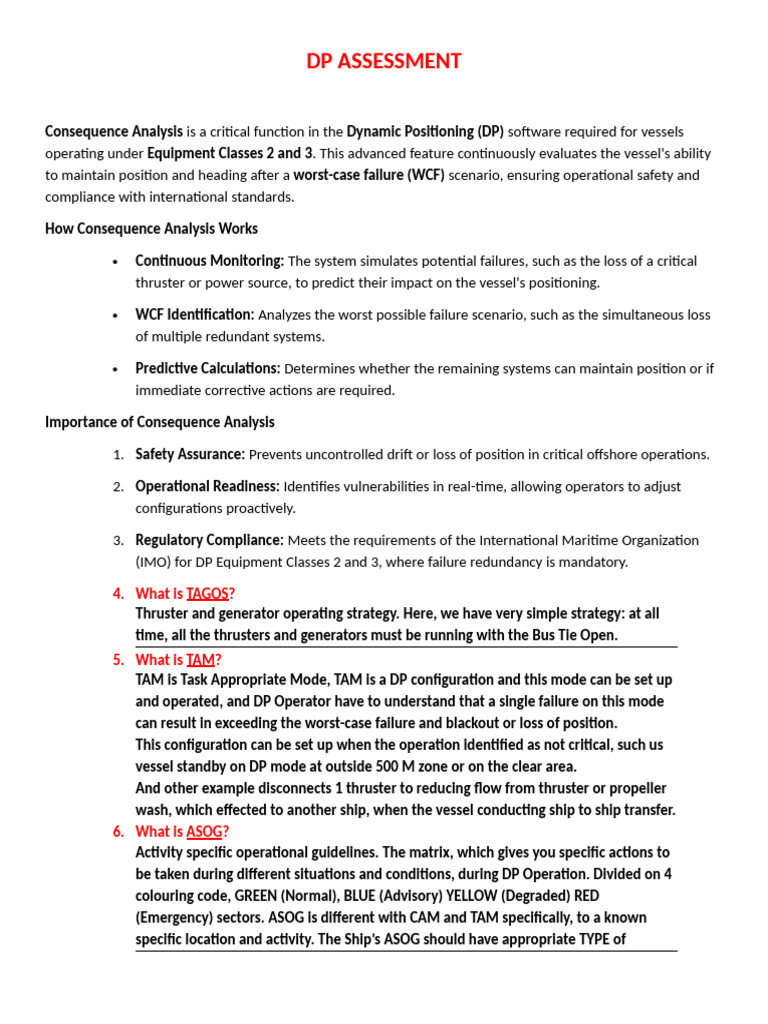 Dp Assessment | PDF | Safety