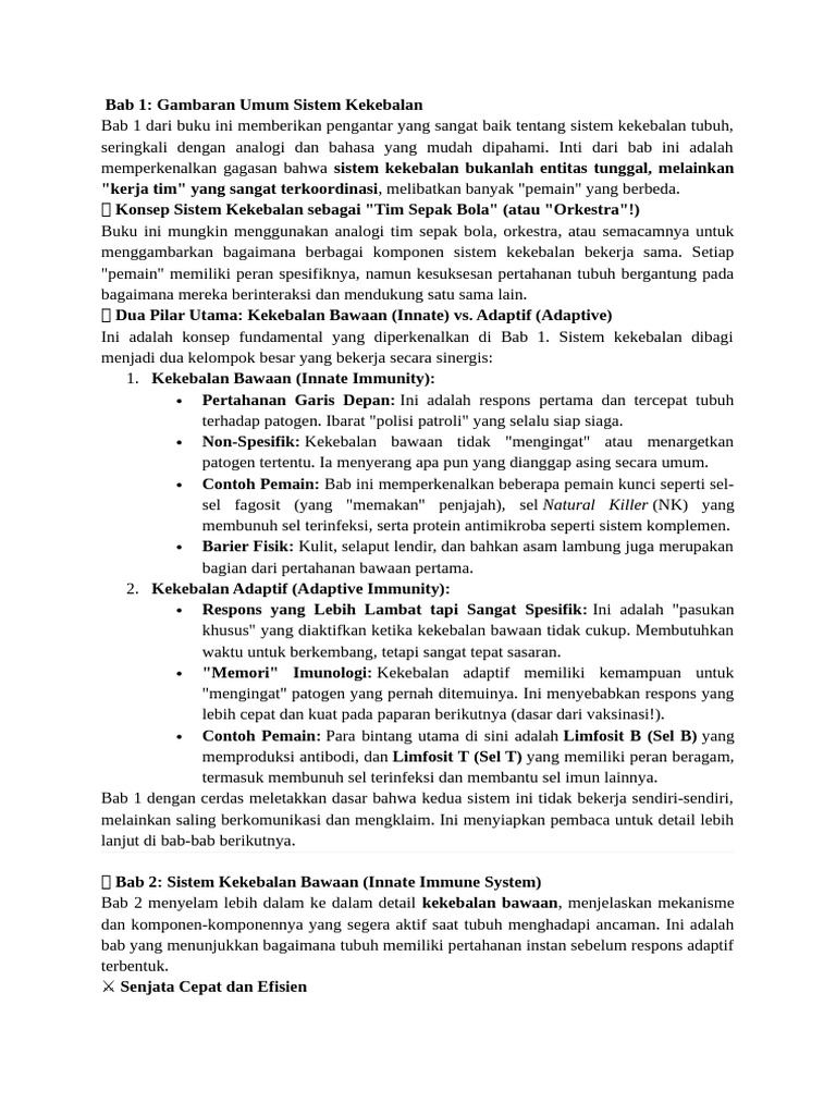 Progres Rangkuman Imunologi | PDF