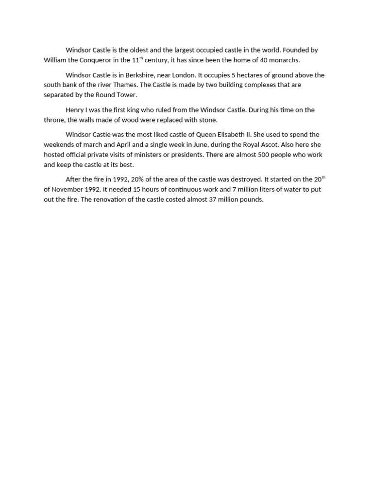 Windsor Castle: History and Facts | PDF