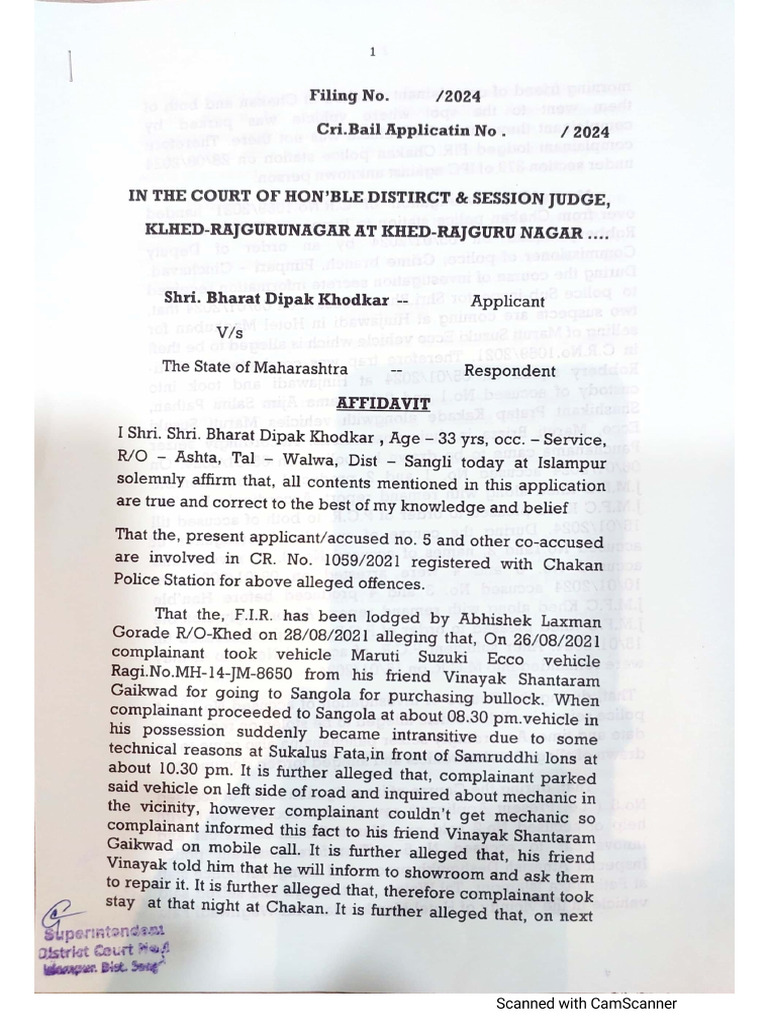 Anticipatory Bail Application | PDF