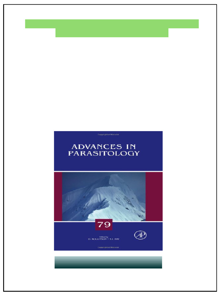 Advances in Parasitology 1st Edition D. Rollinson and S.I. Hay (Eds ...