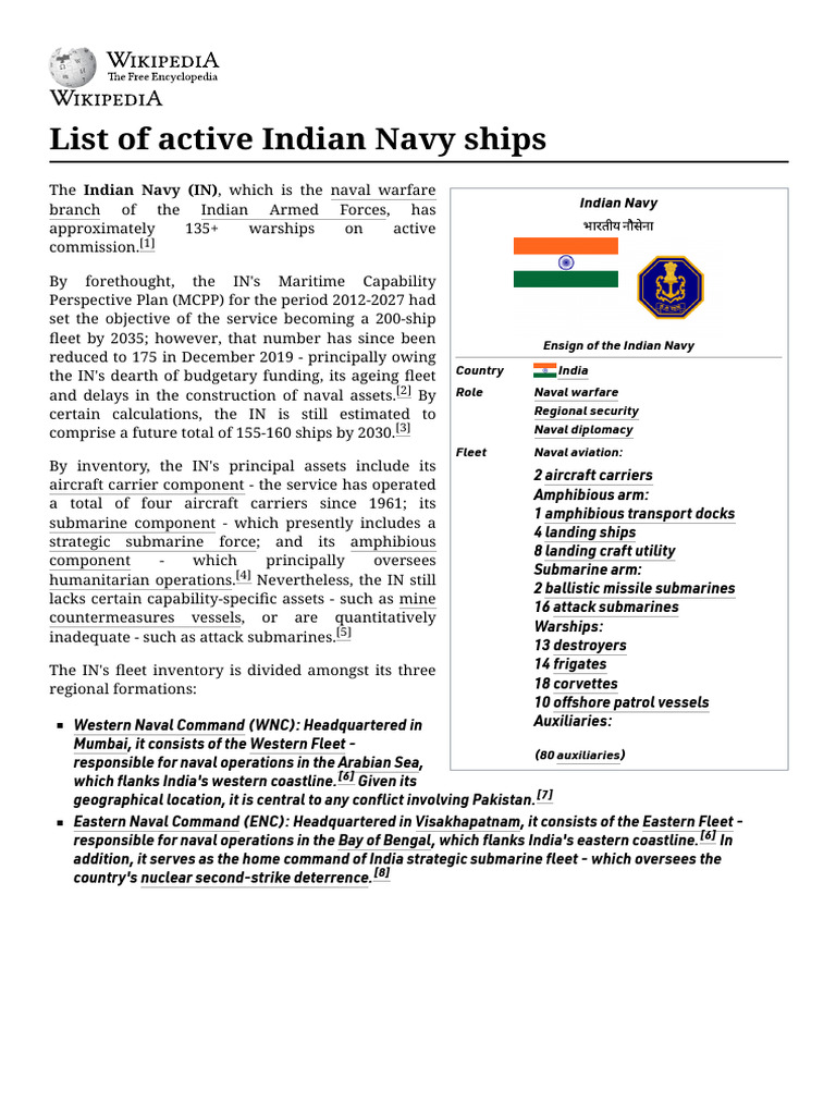 Indian Navy Ships Overview | PDF | United States Navy | Warships