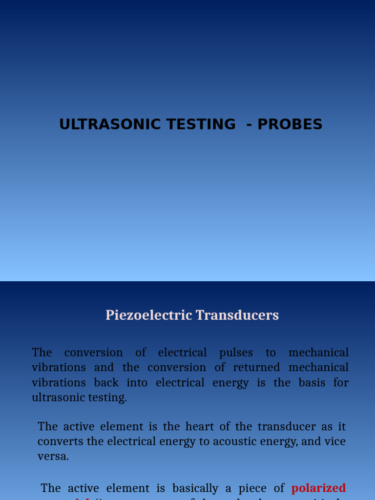 5 Probes, NZ, Beam Spread | PDF | Piezoelectricity | Electricity