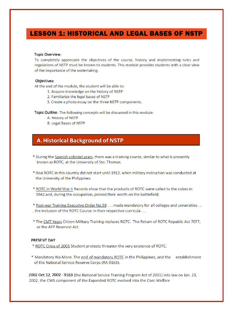 Lesson 1 Module | PDF