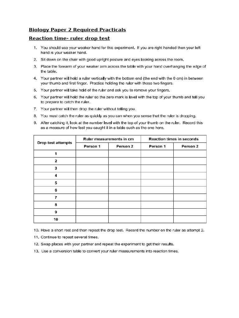 Biology Paper 2 Required Practicals | PDF
