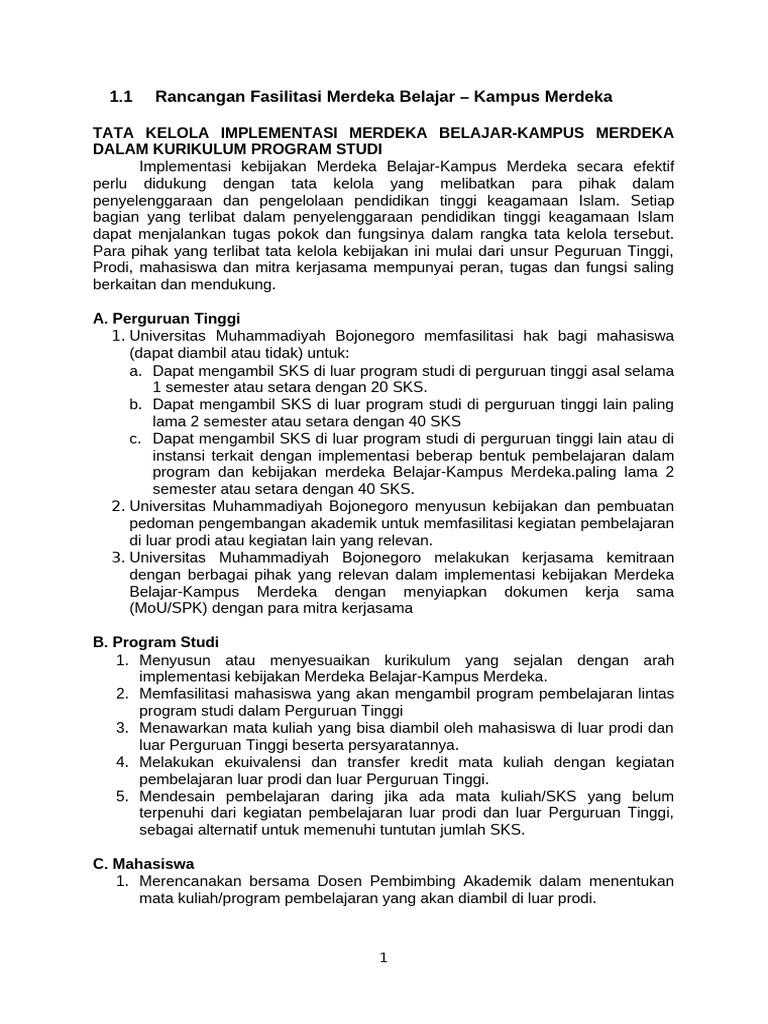 Rencana Kampus Merdeka | PDF