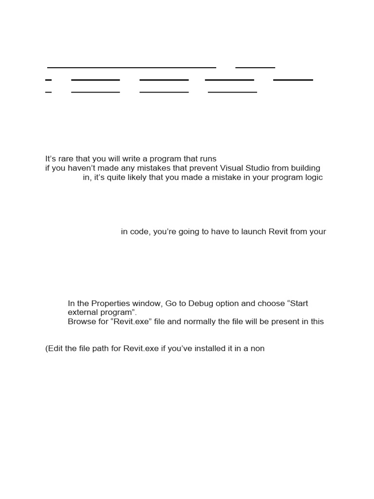 Lesson 4 Debugging Your Code | PDF | Autodesk Revit | Debugging