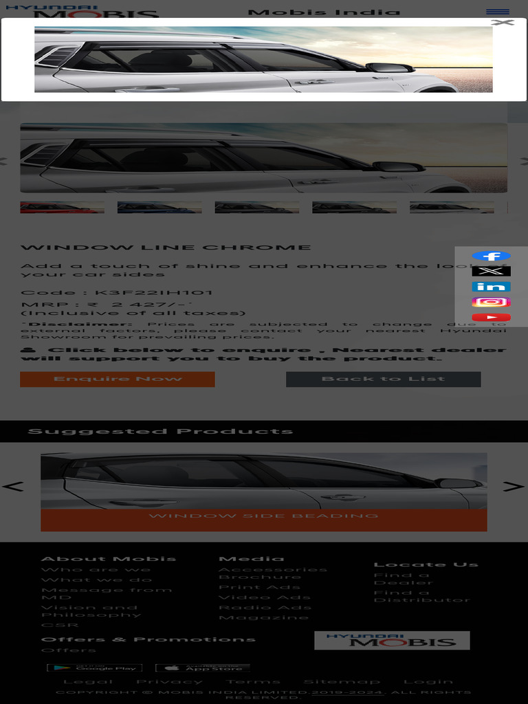 Hyundai Genuine Accessories Hyundai Mobis India | PDF