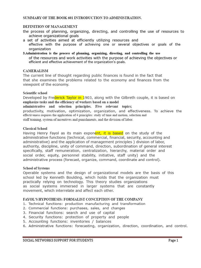 Overview of Administration Principles | PDF | System | Communication