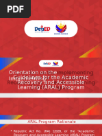Overview of the ARAL Program 2025 | PDF | Human Communication | Teaching