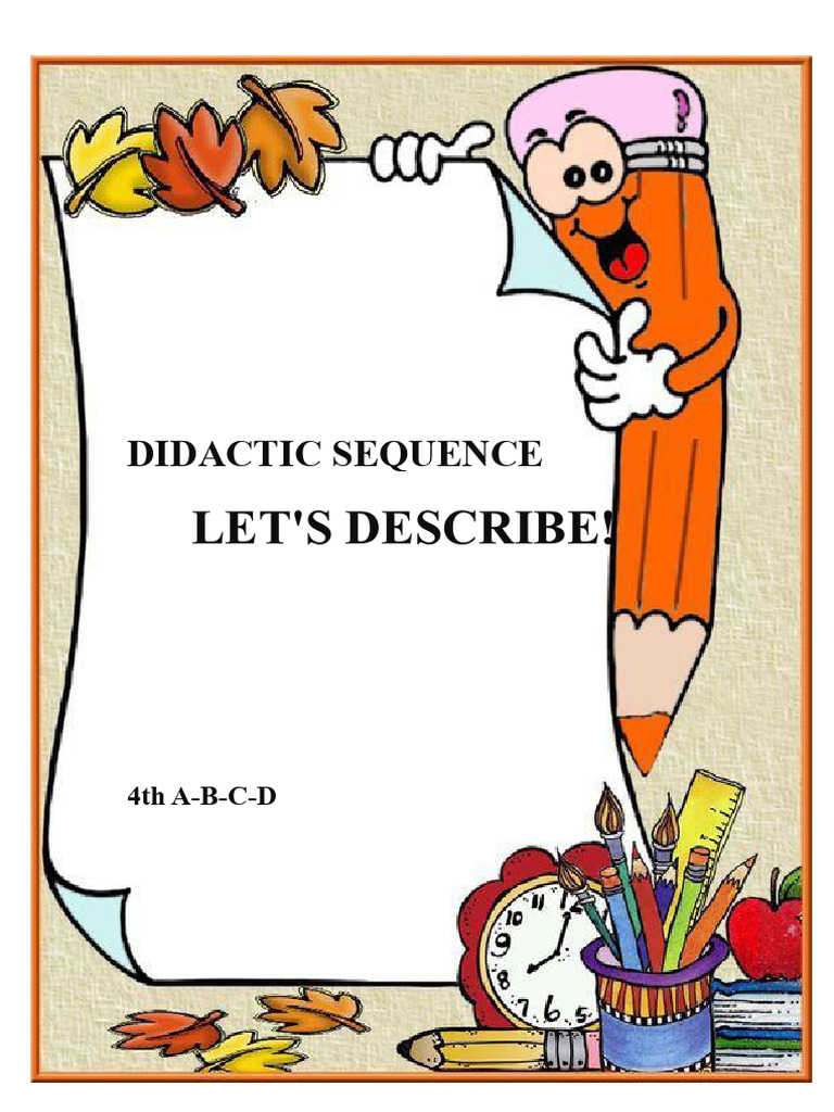 Didactic Sequence Descriptive Text | PDF | Reading Comprehension | Narrative