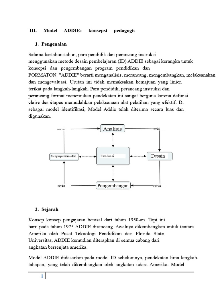 Model ADDIE | PDF