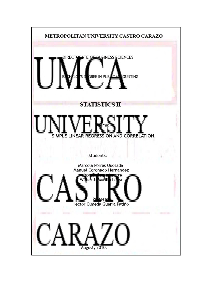 Final Project Statistics II | PDF | Linear Regression | Regression Analysis