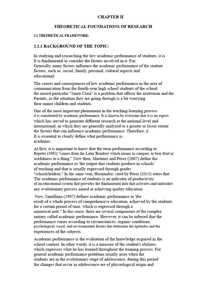 Causes of Low Academic Performance | PDF | Adolescence | Intelligence ...
