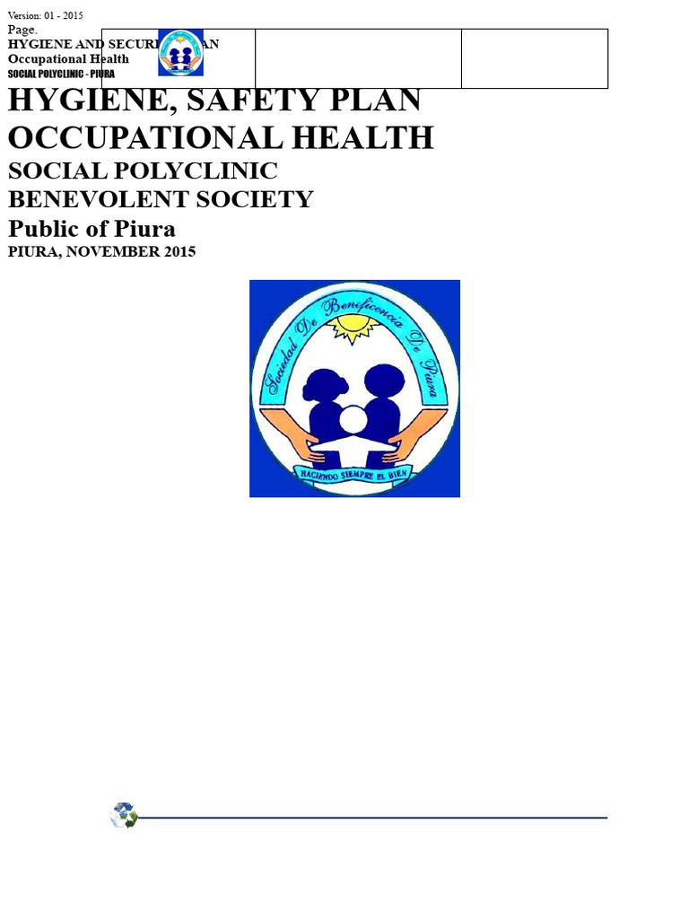 Hygiene and Safety Plan - Piura Polyclinic | PDF | Occupational Safety ...