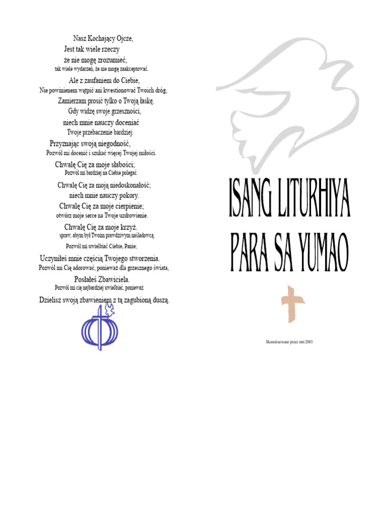 Liturgia W Yumao | PDF