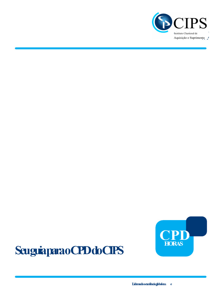 Guia Cips Cpd v1 Final | PDF | Aprendizado