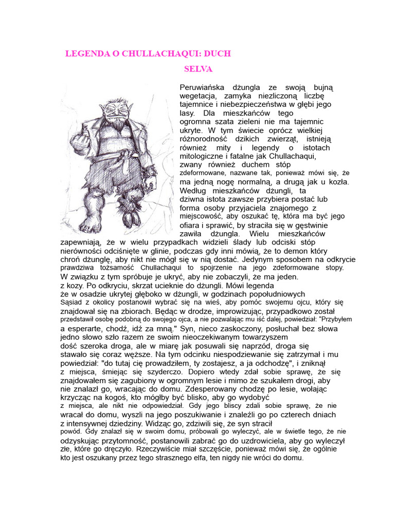 Legenda o Chullachaqui | PDF