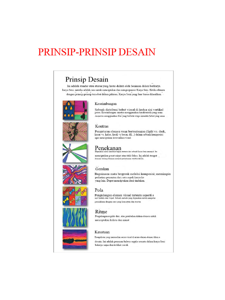 Prinsip Desain | PDF