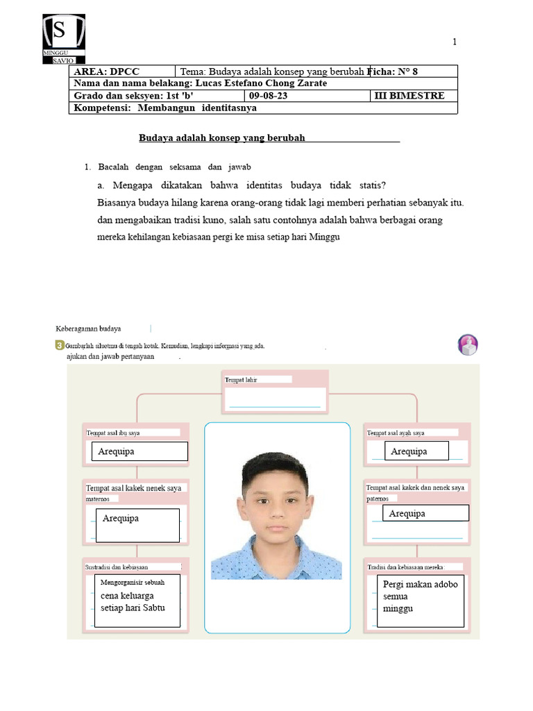 1st Sec - TEMA 8. Budaya Sebuah Konsep Yang Berubah | PDF