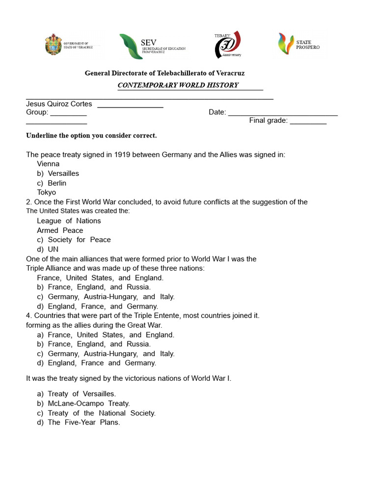 Universal History Exam 2222 | PDF | Che Guevara | Cold War